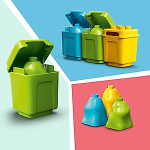 LEGO DUPLO Town Garbage Truck and Recycling 10945 Educational Building Toy; Recycling Truck for Toddlers and Kids; New 2021 (19 Pieces)