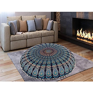 My Dream Carts 32 Inch Floor Pillow Cushion (Cover Only) Meditation Seating Throw Cushion Cases