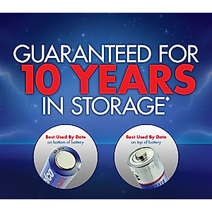 ACDelco 100-Count AA Batteries, Maximum Power Super Alkaline Battery, 10-Year Shelf Life, Reclosable Packaging