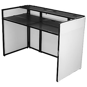 Odyssey DJBOOTHM65 Media DJ Booth with 65-Inch Flat Screen Monitor Mount