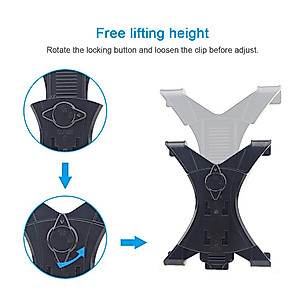 Car Tablet iPad Holder Mount, Suction Cup Tablet Holder Stand for Car Windshield Dash Desk Kitchen Wall Compatible with iPad Mini Air Samsung Galaxy Tab A S Series All 7-10 inches Tablet