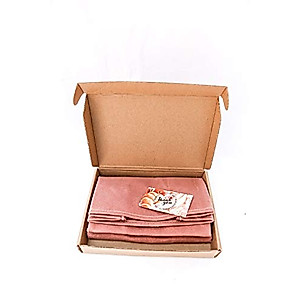 EKOLOJEE Waxed Canvas Lunch Bag | Foldable and Washable Lunch Box for Office, Picnic, Work and Outing | Worthbuy Lunch Bag for Adult Men & Women | Reusable in Zero Waste Packaging | Coral Tree Pink