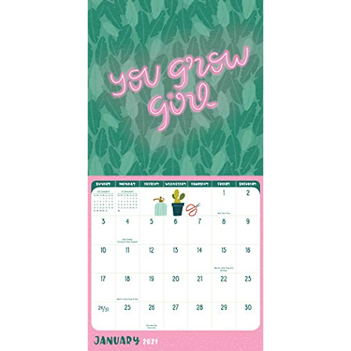 Crazy Plant Lady Mini Wall Calendar 2021