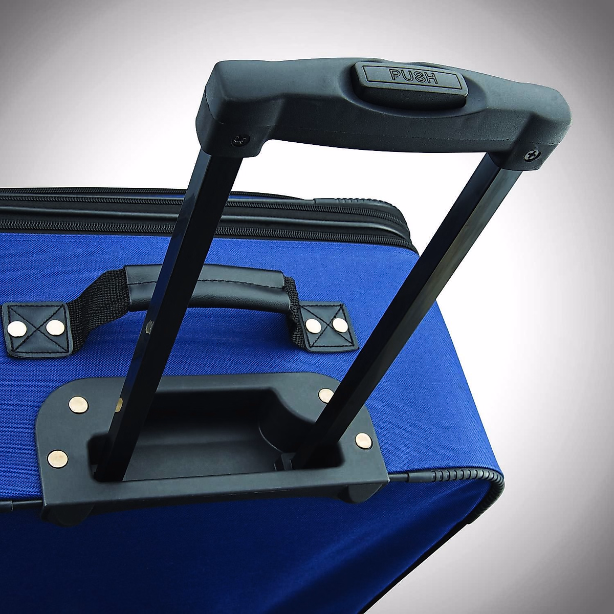 American Tourister Fieldbrook XLT Softside Upright Luggage, Navy, 3-Piece Set (BB/21/25)