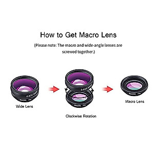 Apexel 10 in 1 Phone Camera Lens Kit Wide Angle/Macro/Fisheye/Telephoto/CPL/Flow/Radial/Star Filter/Kaleidoscope Lens for iPhone and Most Phone