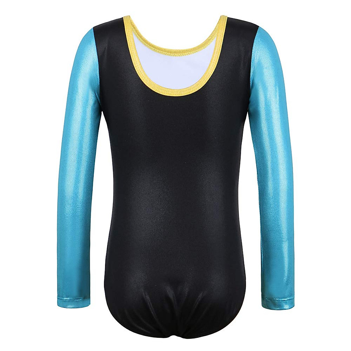 XFGIRLS Long Sleeve Leotards for Girls Gymnastics Biketards Kids Glitter Ballet Dance Unitards 11-12Y