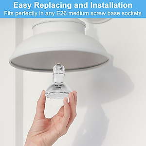 Par20 Bulbs, 6 Pack 120V 50W Par20 Halogen Light Bulbs 2500 Lumens High Output, Dmimable Reflector Par20 Flood Bulb for Recessed Light, Track Light, Range Hood Light, E26 Medium Base, Warm White