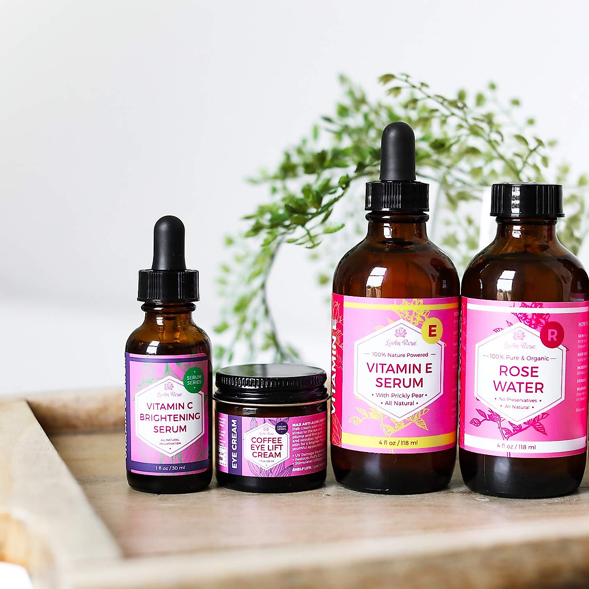 Leven Rose Lifting Coffee Eye Cream with Caffeine 1 oz - Natural Solution for Dark Circles and Puffiness - Firming Anti-Aging Under Eye Treatment