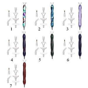1 Set Resin Diamond Painting Pen Point Drill Pens Anti-Slip Diamond Painting Mat Cross Stitch Embroidery DIY Craft Accessory - (Color: 1)