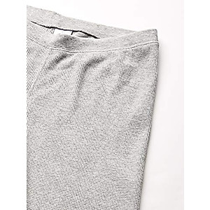 Amazon Essentials Women's Waffle Snug Fit Pajama Set, Grey Heather, Large