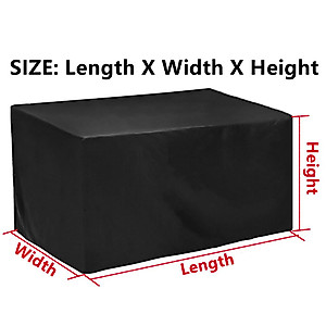 Patio Furniture Covers 72 x 38 x 32 Inch Waterproof Outdoor Furniture Cover Patio Table Covers Outdoor Couch Cover Table and Chair Set Cover Wind Dust Proof Anti-UV 72"L x 38"W x 32"H//180x95x80cm