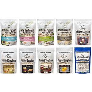 Nature Nate’s Popped Sorghum, Avocado Oil Sea Salt - Organic, Keto & Gluten Free, Whole 30, Healthy Snacks, Better Than Popcorn, Made in USA - 5 Ounce