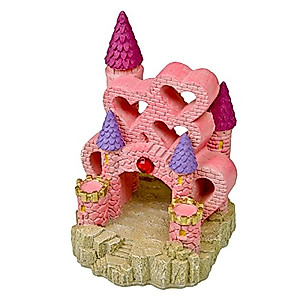 Blue Ribbon EE-145 Heart Castle Exotic Environments Aquarium Ornament, Large