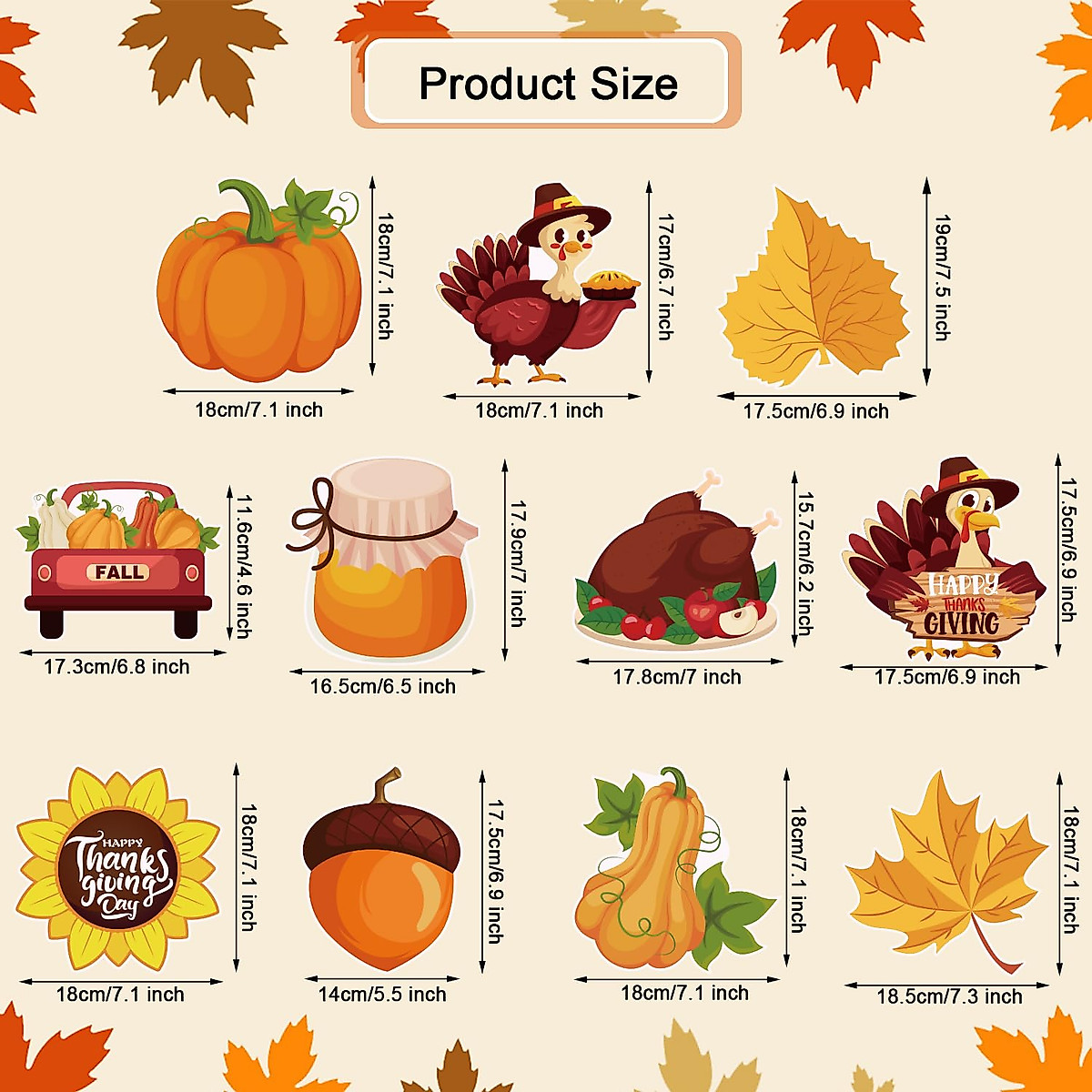 DERAYEE 30Pcs Thanksgiving Party Hanging Decorations, Thansgiving Hanging Swirls Maple Leaves Turkey Pumpkin Foil Ceiling Swirls for Home Office Classroom Autumn Harvest Decor