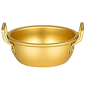GANAZONO Korean Aluminum Alloy Rice Wine Bowl Noodles Storage Container Home Metal Bowl Rice Bowls Stainless Mixing Bowl Aluminum Fruit Bowl Aluminum Mixing Bowl Metal Kitchen Gadget