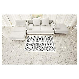 Eggyo Premium Stylish Foam Baby Mat, 72 by 48 Inches, White and Black