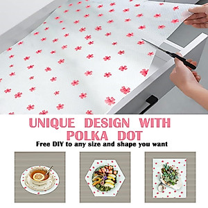 Cherry Blossom Flower Shelf Liner for Kitchen Cabinets Non-Adhesive Drawer Liner Non-Slip Refrigerator Liner Waterproof Fridge Pad Cupboard Mat Easy Placemats, 12"X59"