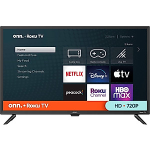 ONN 32-inch Roku Smart TV LED + Free Wall Mount with Wi-Fi Connectivity and Mobile App | Flat Screen TV Compatible with Apple Home Kit | Alexa and Google Assistant (Renewed)