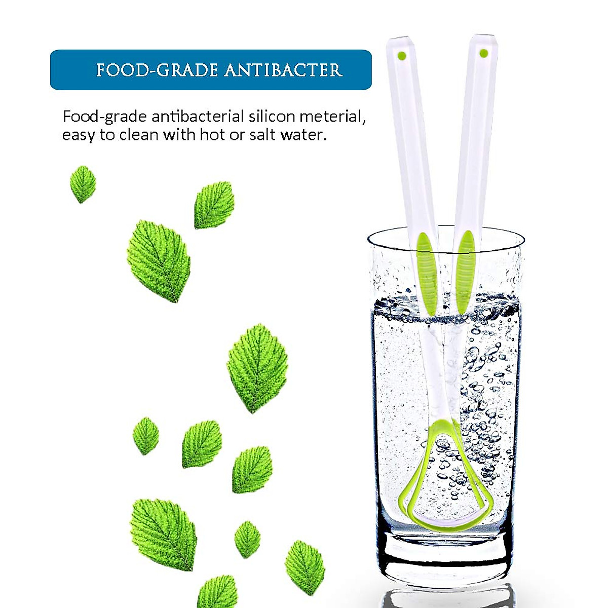 [Soft Silicon] 3PCS Tongue Scraper Cleaner, Oral Scrapers, Premium Sweeper Sets, Bad Breath Cure Tools, Effective Kits