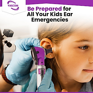 YASCOM Otoscope Professional Diagnostic Ear Otoscope with Light Pocket Size Ear Infection Checker with 10x Specula & Case, Ear Otoscope for Doctors, Nurses, & Students