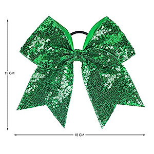 UNIROSE Baby Head Wraps Girls Toddler Kids Children Girls Handmade Bow Paillette Hair Ring Hair Rope Baby Girl (C, One Size)