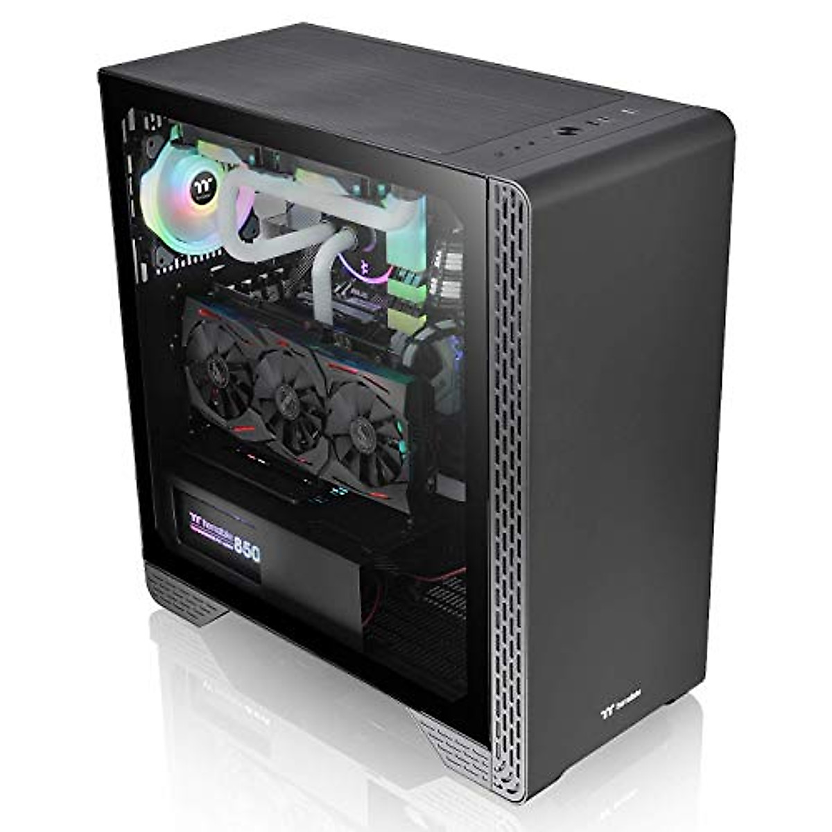 Thermaltake S300 Tempered Glass Edition ATX Mid-Tower Computer Case with 120mm Rear Fan Pre-Installed CA-1P5-00M1WN-00