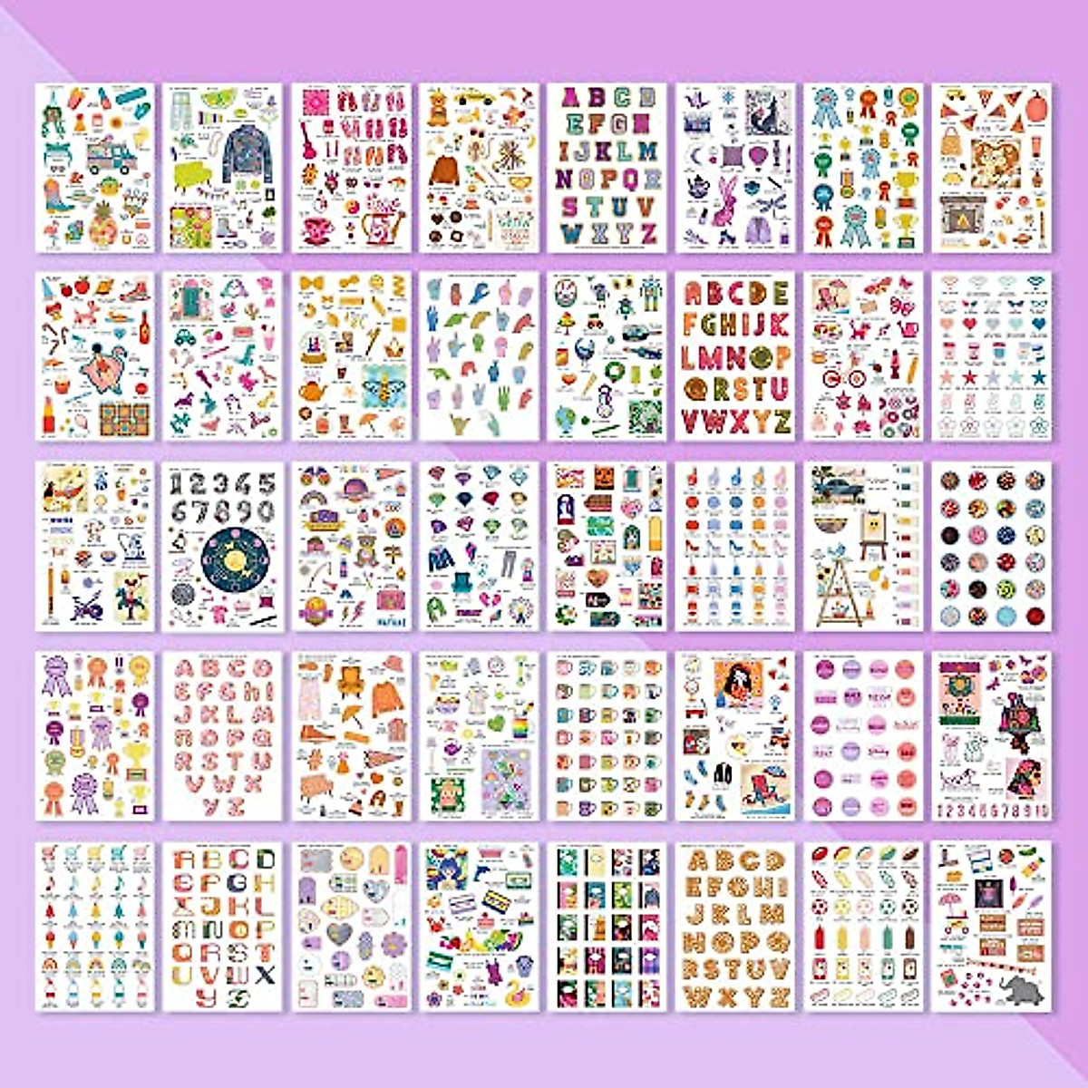 Fashion Angels Gratefulness Sticker Book - 1000+ Things to be Grateful for Stickerbook - 40-Page Sticker Book, Fun Stickers for Scrapbooks, Planners, Gift and More! - Ages 6 and Up