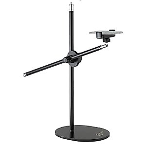 CAOGE Overhead Phone Stand, Live Stand, Adjustable Tabletop Phone Mount, Phone Holder Mount 360° Rotation, Long Arm Bracket for Filming, Tiktok, Crafting, Baking, Drawings, Cooking and Recording