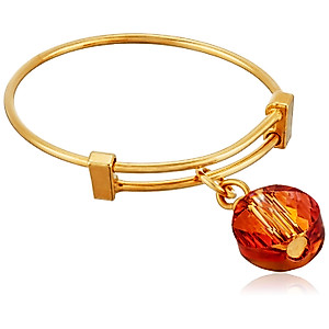 Alex and Ani Crystal Infusion Expandable Wire 14k Pharoah Adjustable Ring, Size 5-7