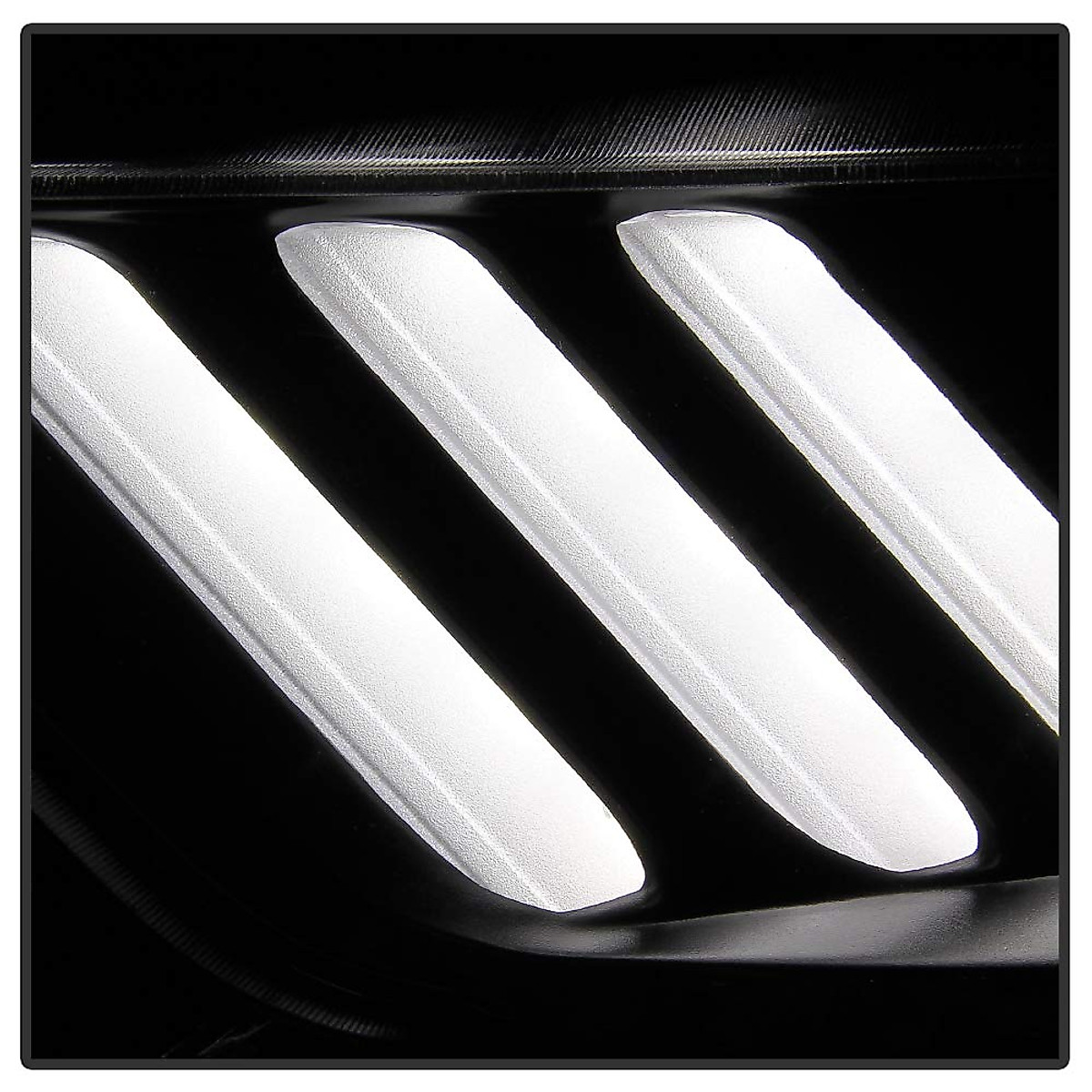 ACANII - For [HID/Xenon Model] 2015-2017 Ford Mustang LED Tube Projector Headlight Headlamp Assembly Left Driver Side