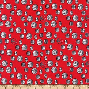 Riley Blake Hot Wheels Classic Tires Red, Fabric by The Yard