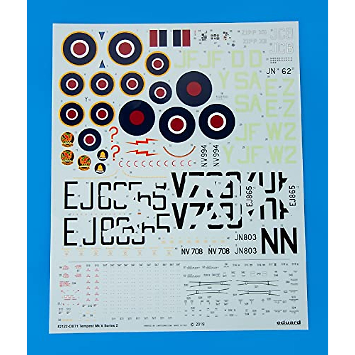 Eduard EDK82122 Kits 1:48 Profipack-Tempest Mk.V Series 2 WWII Model, Various