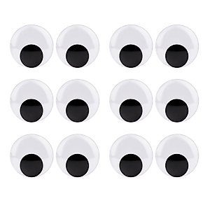 Sunmns 2 Inch Wiggle Eyes with Self Adhesive, 12 Pack