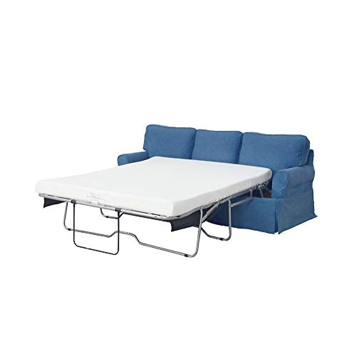 Sunset Trading Horizon Slipcovered Sleeper Sofa and Chaise, Indigo Blue