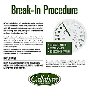 Callahan BRAKE PARTS for 2013-2019 Nissan Pathfinder Infiniti QX60 JX35, 2015-2019 Murano Replacement 2016 2017 2018 Disc Brake Rotors Ceramic Brakes Pads Front & Rear