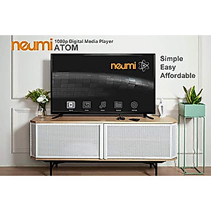 NEUMI Atom 1080P Full-HD Digital Media Player for USB Drives and SD Cards - with HDMI and Analog AV, Automatic Playback and Looping Capability