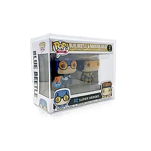 EcoTEK Protectors 2 Funko Pop Protector Hard Case - Crystal Clear, Pack of 2, Heavy Duty, Acid-Free Storage Box and Display Case with Film, Acrylic Protector (2 pcs)