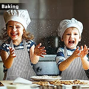 TeddSnow Daily Kids Apron, Toddler Cotton Adjustable Bib Chef Apron with Pocket, For Children Age 2 to 5 years, Boys Girls