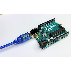 DIYables USB Cable for Arduino Uno Mega, USB 2.0 Cable Type A/B, 2 Pieces