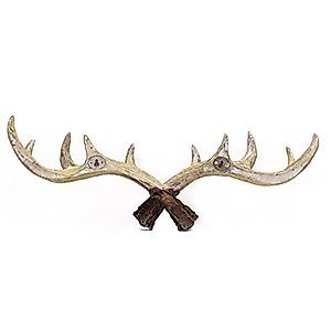 Wall Mount Hook,Coat Rack Wall Mounted,Retro Antlers Hook Decoration Wall Mount Hook Heavy Duty Hanger Towel Rack Light Color