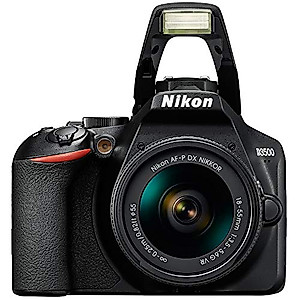 Nikon D3500 DSLR Camera with AF-P DX 18-55mm and 70-300mm Zoom Lens Bundle with 32GB Memory Card, Camera Bag and Accessories (13 Items)