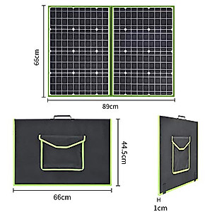 XINPUGUANG 100W Foldable Solar Panel Portable Solar Kit 12V with 10A Charge Controller Connector Cable for Power Station,Battery, Camping, RV,Boat, Outdoor