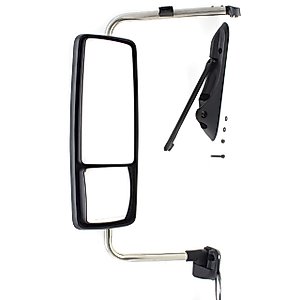 Kool Vue Driver & Passenger Side Power Heated Mirrors for International ProStar 2008-2017 With Signal Light Chrome Tractor Truck - Long Conventional