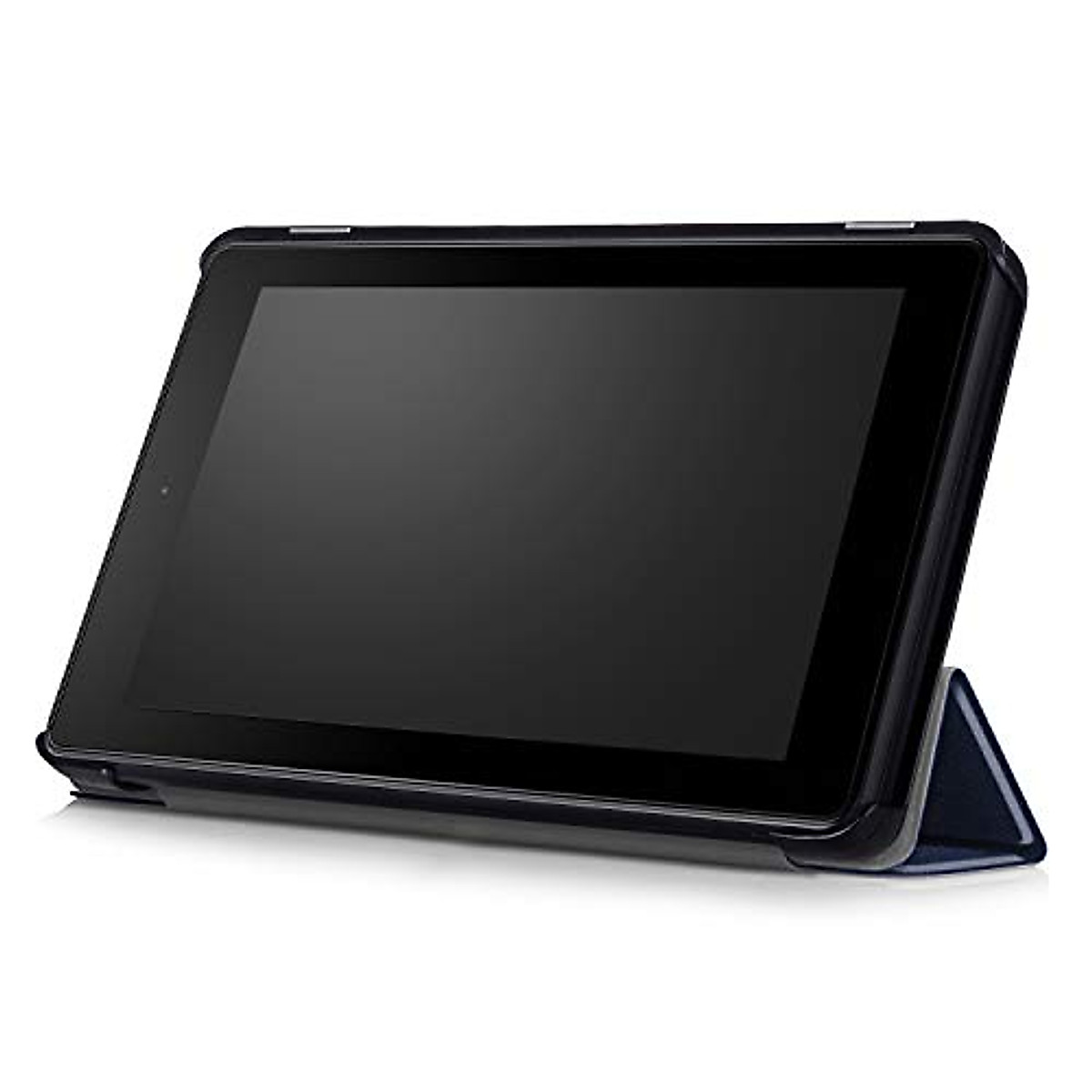 Asng All-New Fire 7 2019 Case, Slim Lightweight Tri-fold Stand Cover for Fire 7 2019 (9th Gen, 2019 Release) (Drak Blue)