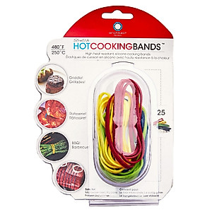 Architec Stretch Cooking Band, 2-Inch, Package 25, Assorted Colors