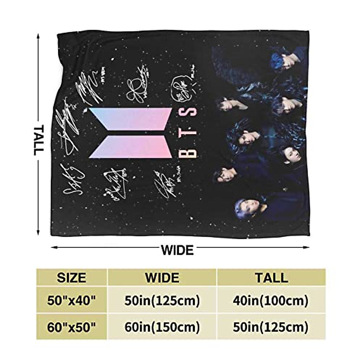 Plush Throw Flannel Blanket Home Furnishing Blanket Sofa Blanket Ultra Bedding Throws for Traveling Camping Gift 60'' x 50'' -1