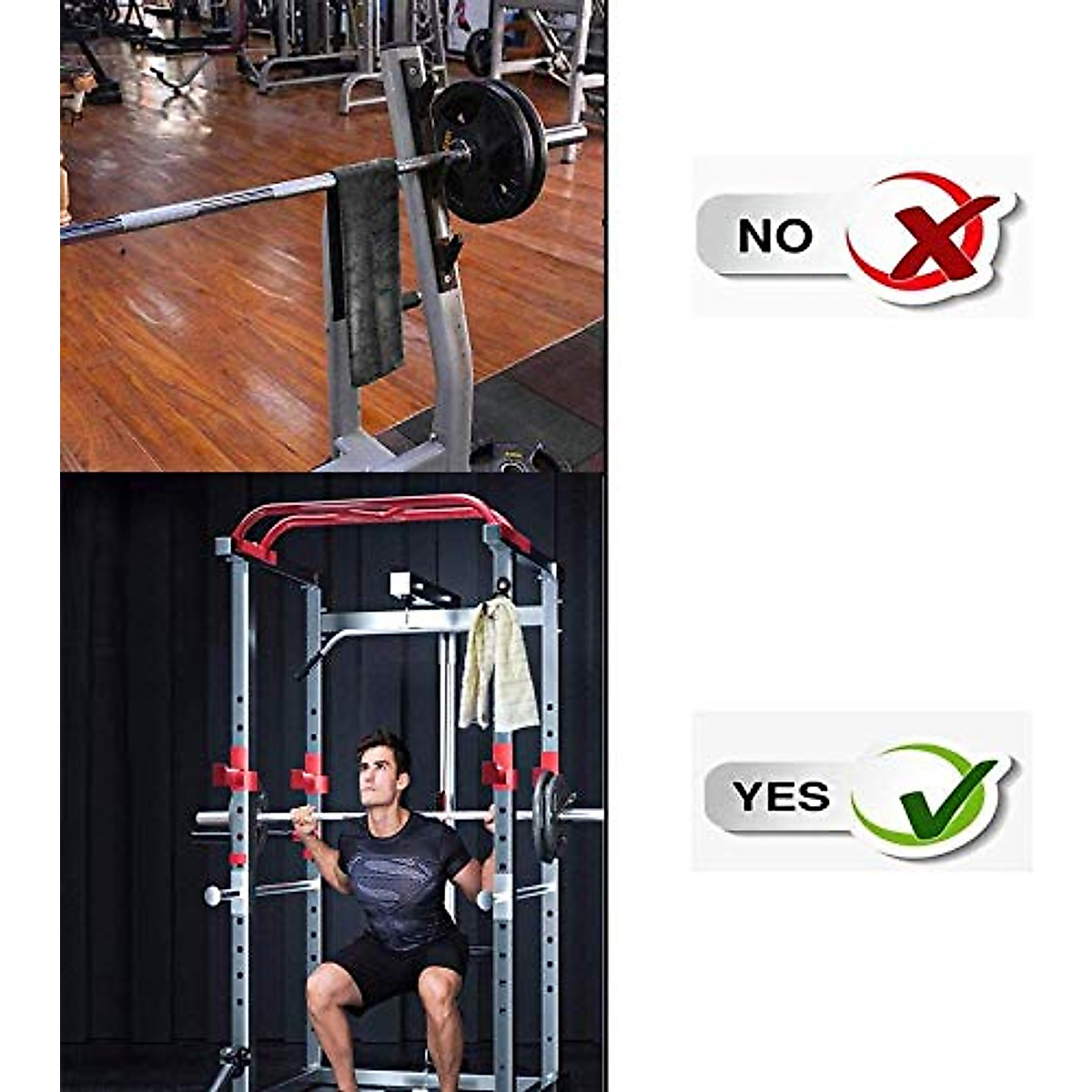 Magnetic Towel Hook Towel Hanger Rack Towel Holder for Kitchen Dish Towels , Hand Towels, Sports Sweat Towels , Gym Towels, Bath Towels, etc. - Hold up to 5 Lb - Strong Magnet - No Towels