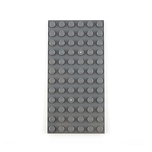 LEGO City - 4 Plates, 6 x 12 Studs, in New Dark Grey - 3028