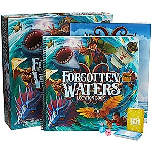 Forgotten Waters Board Game - Embark on a Hilarious Pirate Adventure in a World of High Seas Hijinks! Cooperative Strategy Game, Ages 14+, 3-7 Players, 2-4 Hour Playtime, Made by Plaid Hat Games