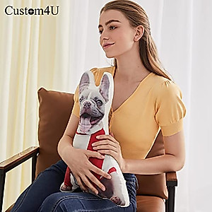 Custom4U Custom Pet Shaped Pillow with Pictures Personalized Funny Pillow Customized Photos Pet Pillow